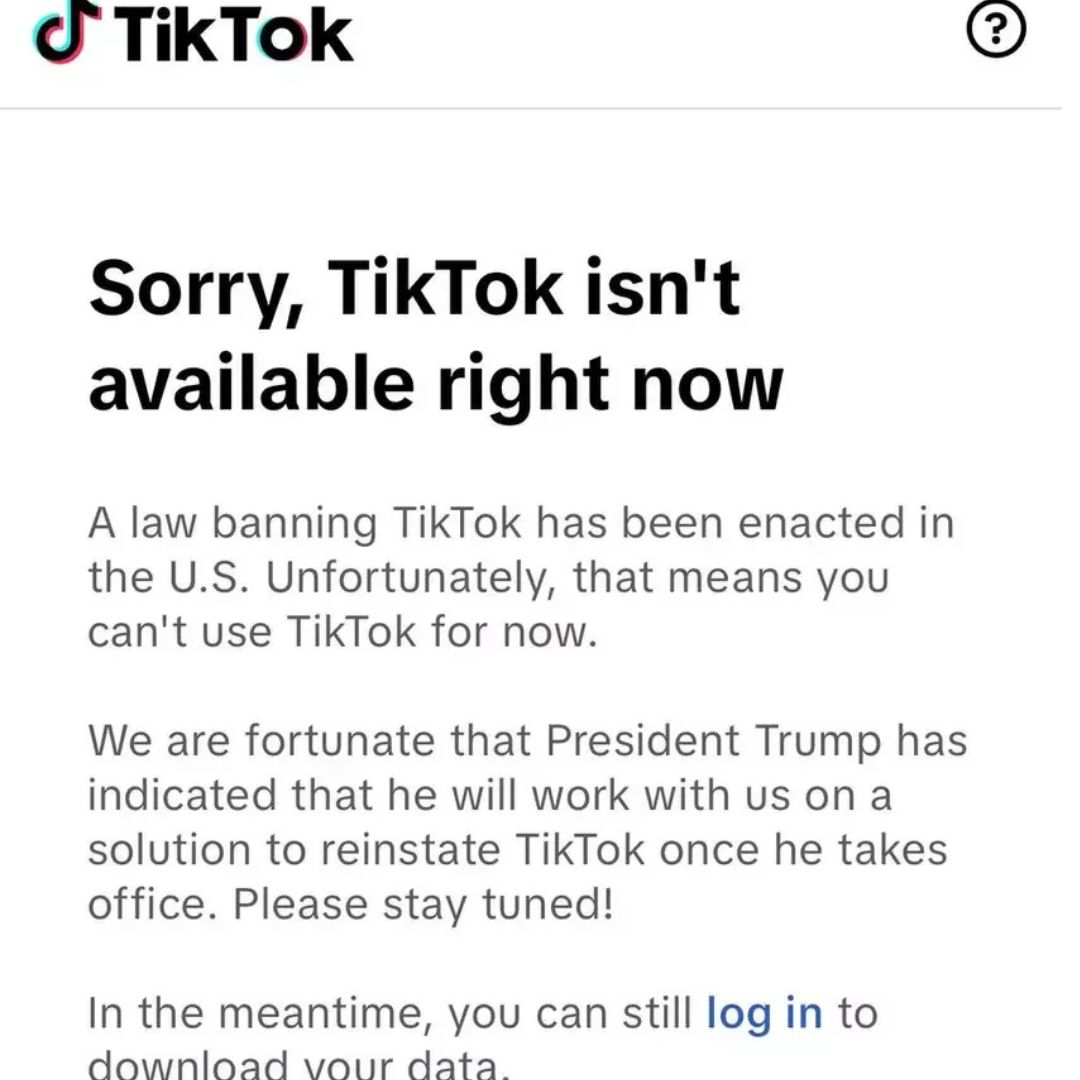 TikTok interdit aux États-Unis: 170 millions d'utilisateurs américains privés de l'application ...